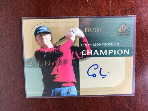 2003 SP AUTHENTIC COLIN MONTGOMERIE SIGN OF A CHAMPION ON-CARD ...