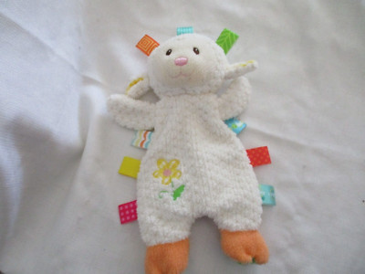 Lamb Taggies Security Plush Beanbag 12" Baby Lovey Flower tags Mary ...