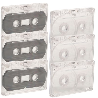 6 Pcs Handcraft Accessory Cassette Tape Blank Cassettes Empty Box Inner ...