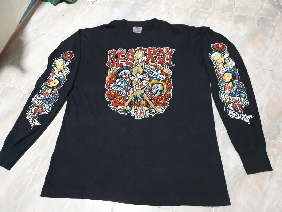 Rare Distressed Sex Pistols Destroy Punk Rock Sid Vicious Rare Distressed Sex Pistols Destroy Punk Rock Sid Vicious