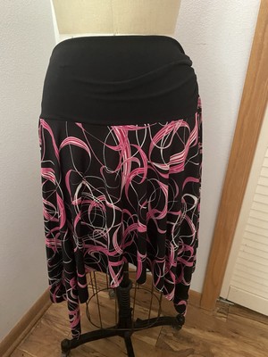 2000s torrid/ hot topic pink and black skirt (adjustable tightness) | eBay