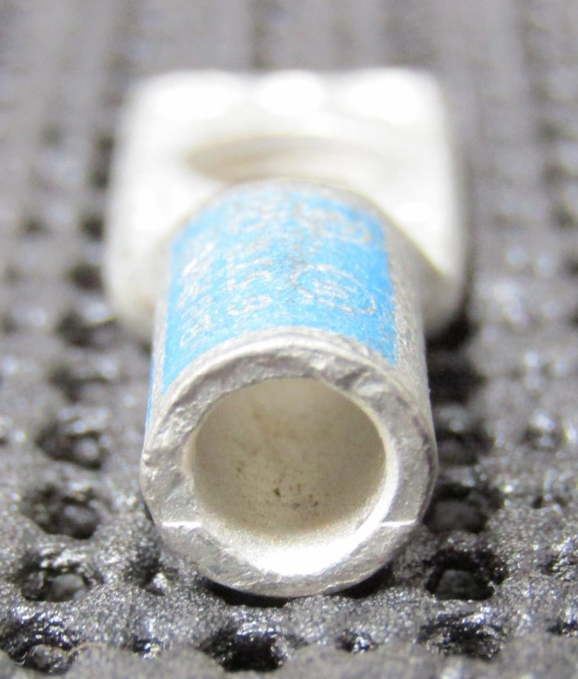 BURNDY YAL-6STR-CU7 ONE-HOLE 1/4" BORE STANDARD BARREL LUG CONNECTOR ...