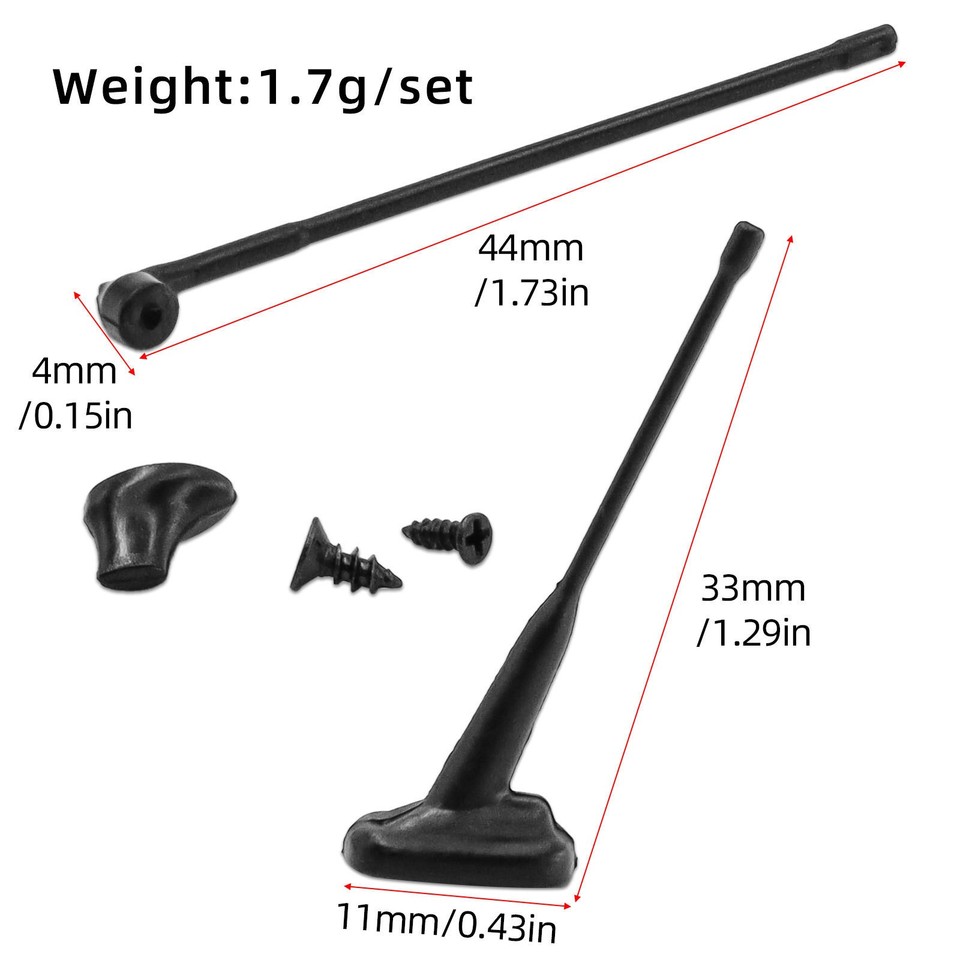 1 Set Trailer Antenna Upgrade Parts For Tamiya Heavy Truck Model 1/14 ...