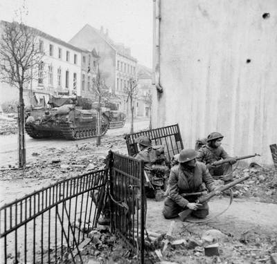 WWII B&W Photo British Troops in Kleve Germany February 1945 WW2 ...