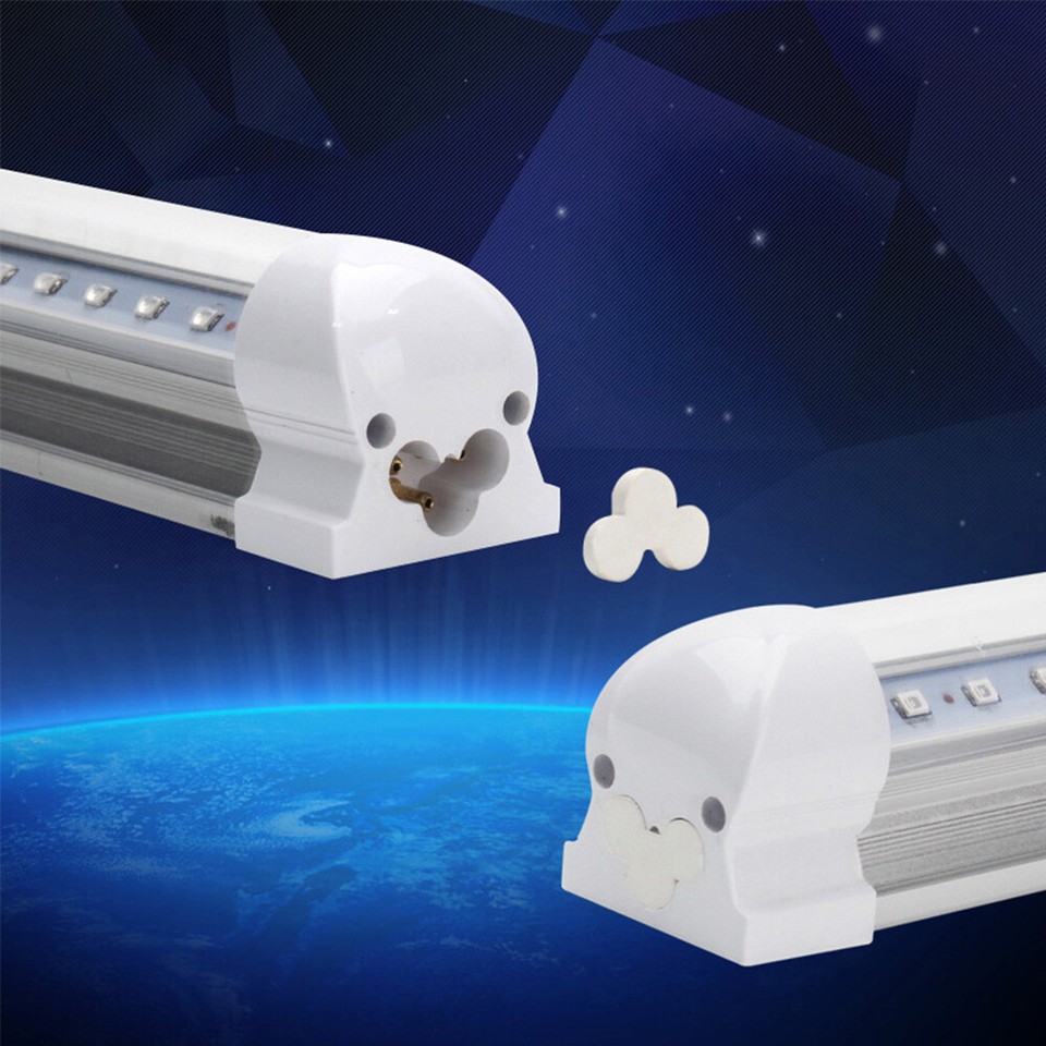 365nm 48LED US Plug UV Light Bar Tube Blacklight Ultraviolet Lamp DJ ...