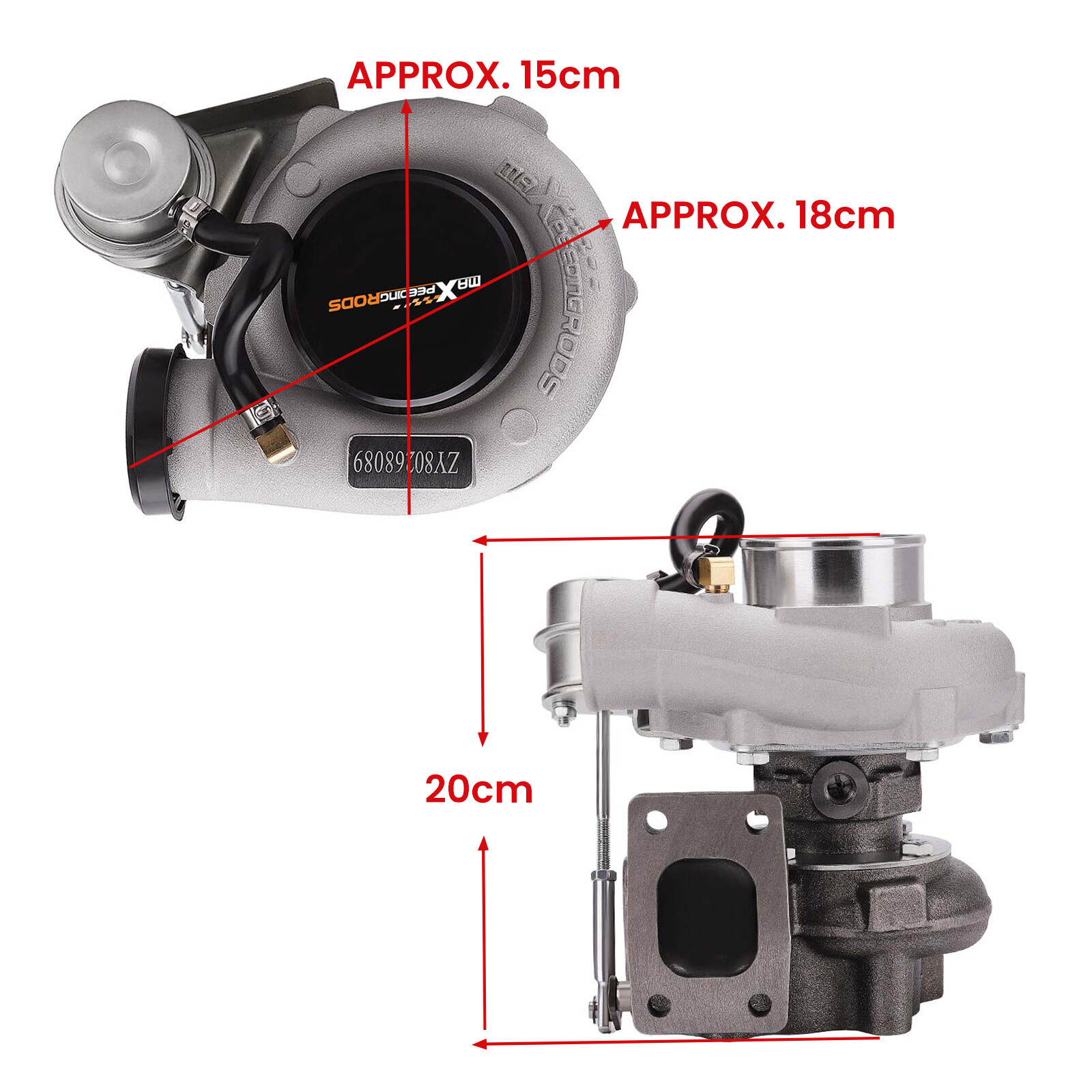 GT25 GT2871 GT2871R GT2860 Universal Turbo Turbocharger T25 4-Bolt ...