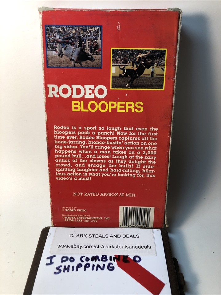 VHS Movie Video / Rodeo Bloopers | eBay