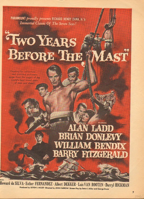 1946 ADVENTURE ALAN LADD BRIAN DONLEVY BENDIX FITZGERALD SILVA FILM ...