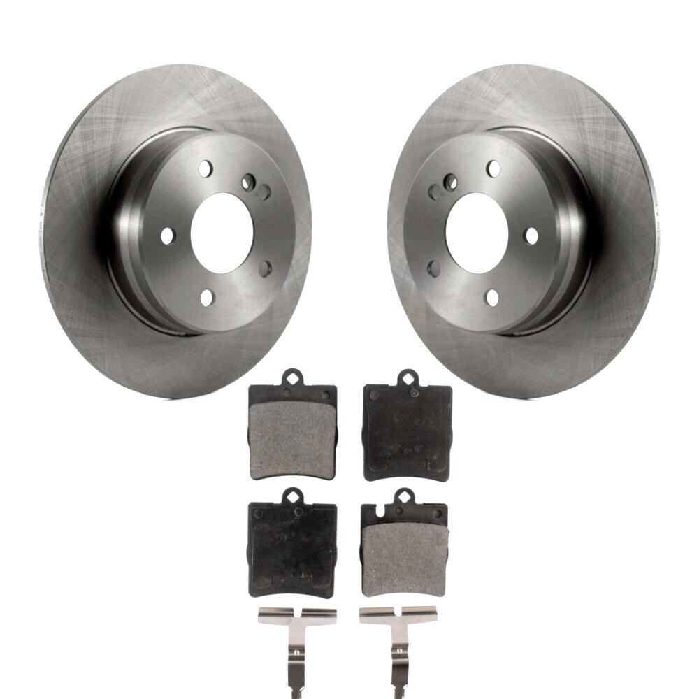 For Mercedes-Benz E320 C230 C240 CLK320 Rear Brake Rotor & Semi ...