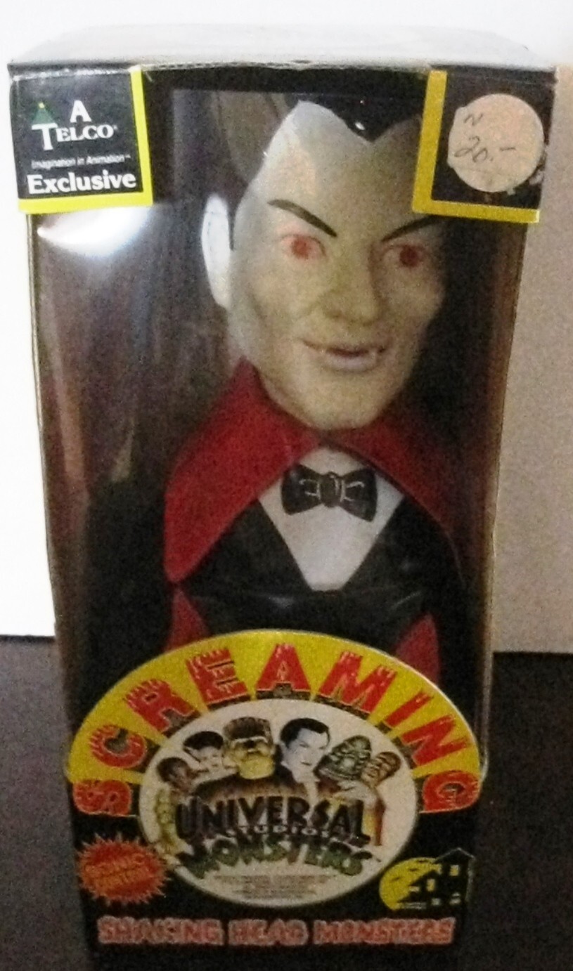 SCREAMING DRACULA SHAKING HEAD MONSTER MIB (1992) UNIVEERSAL STUDIOS ...