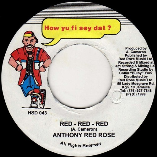 Anthony Red Rose - Red-Red-Red (Vinyl 7" - 1999 - JM - Original) | eBay