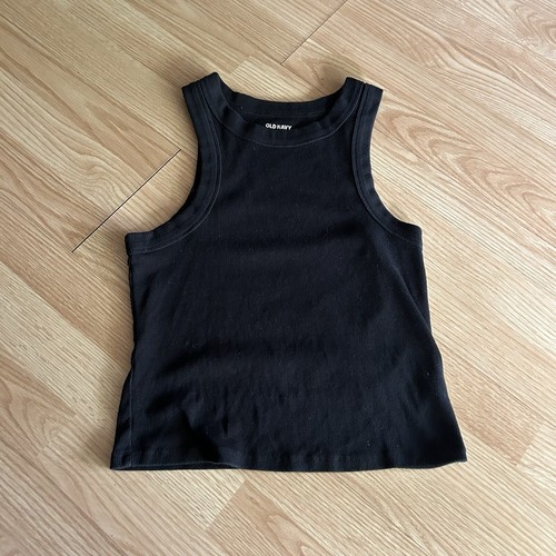 Old Navy Black Ribbed Tank Medium | eBay