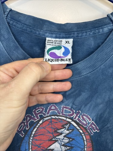XL - Vintage 90s Grateful Dead Liquid Blue Paradise Waits AOP 23.5x30 ...