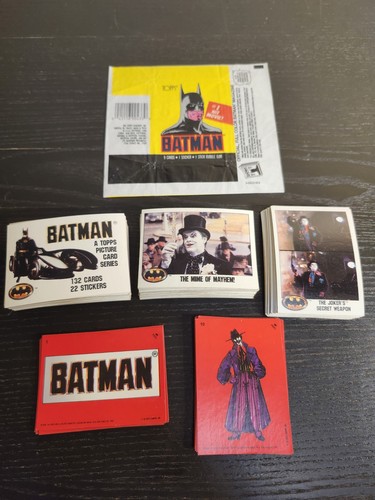 TOPPS 1989 BATMAN Movie Cards Series 1 & 2 Sets With Stickers * Not ...