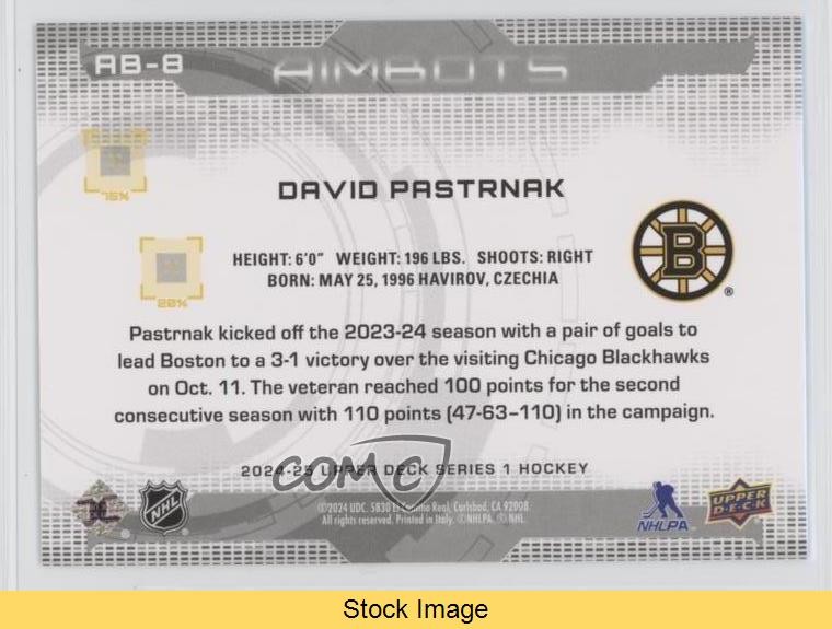 2024-25 Upper Deck Series 1 Aimbots David Pastrnak #AB-8 READ 8tn | eBay