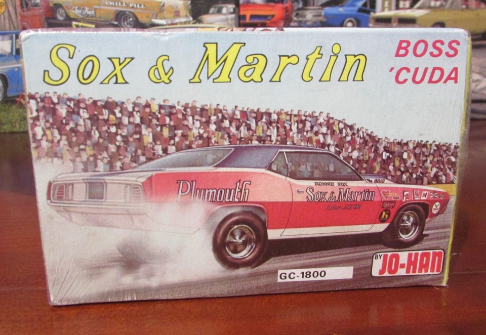 Jo-Han Sox and Martin Pro Stock Cuda 1:25 Model Kit GC-1800 / Factory ...
