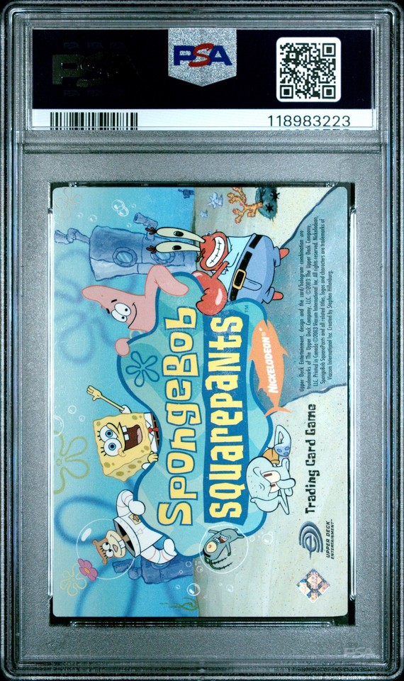 2003 UD SPONGEBOB SQUAREPANTS AQUATIC AMIGOS #007 GARY/SPONGEBOB PSA 10 ...