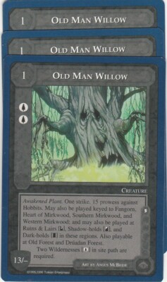 Old Man Willow x3 The Wizards Unlimited Edition Middle Earth CCG MECCG ...