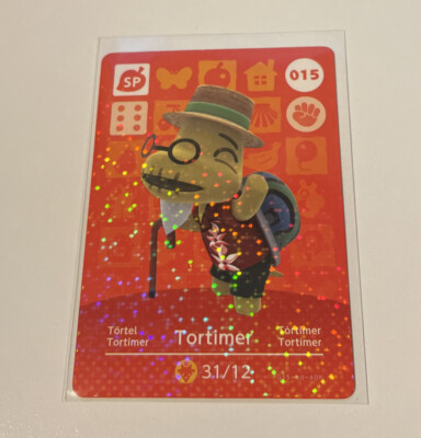 Animal Crossing Amiibo Card 015 Tortimer Tortel Serie 1 EU New Horizons ...