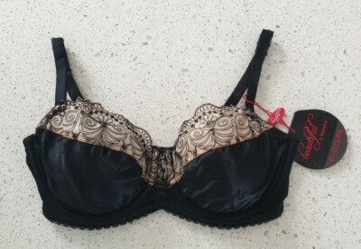 Beautiful Noir Lace Bra By Triumph Size 14F Brand New With Tags | eBay ...