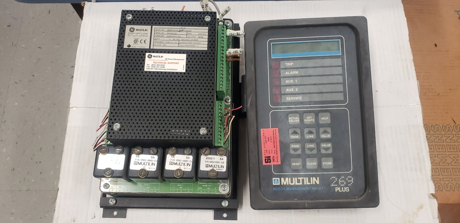 GE Multilin 269 PLUS Protection Relay, Used | eBay