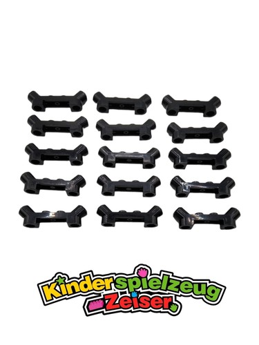 Lego 15 x Plate Angled Black Modified 1x4 Tubes 61072 | eBay