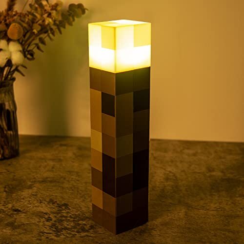 Pixels Brownstone Torch Light with Wall Mountable, 11 Inch LED Night ...
