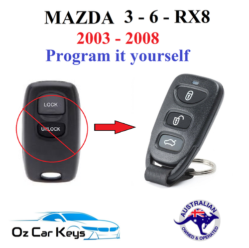 FOR MAZDA 3 6 RX8 REMOTE KEY LESS ENTRY FOB 2003 2004 2005 2006 2007 ...