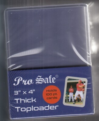 Pro Safe Thick Top Loaders 100pt Lot of 4 Packs of 25 | eBay