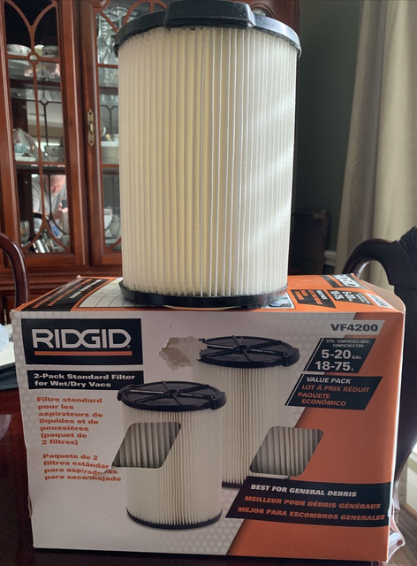 Ridgid VF4200 Wet/Dry Vacuum Filters (2-Pack of VF4000) for sale online ...