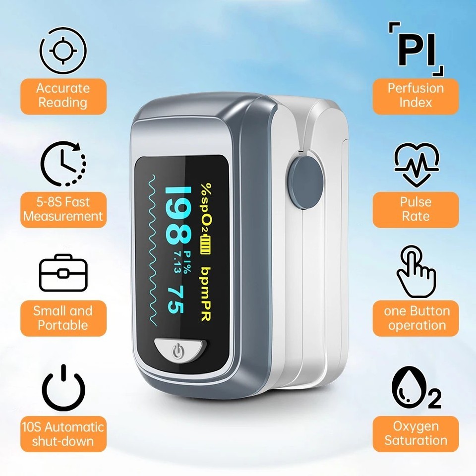 N H S Supplied Pulse Oximeter, Blood Oxygen Heart Rate Monitor SpO2 ...