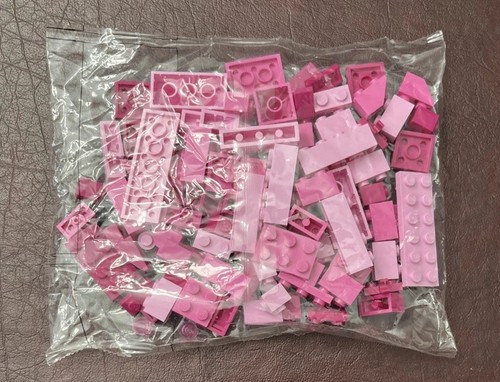 New Lego Lot Sealed Bag Pink Assorted Legos 2.5 Ounces Multiple Shades ...