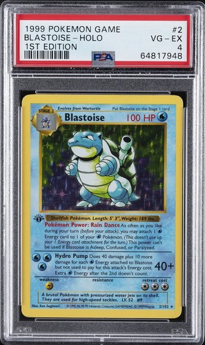 1999 POKEMON BASE SET 1ST EDITION #2 BLASTOISE-HOLO PSA 4 | eBay
