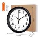 Silent Wall Clock Non Ticking, 6 Inch Wall Clocks Battery Operated ...