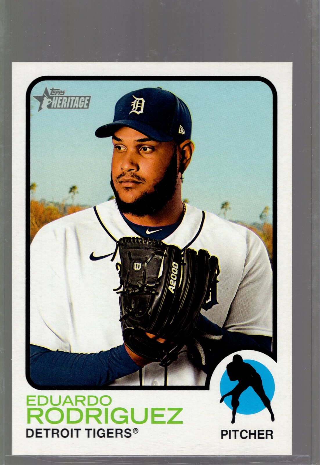 2022 Topps Heritage HN '73 Topps Oversized Box Topper #OBER Eduardo ...