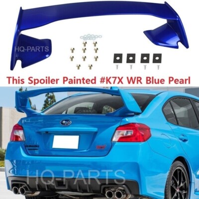 For 15-18 WRX & STI OE Style Rear Trunk Spoiler Wing WR Blue Pearl OE # ...