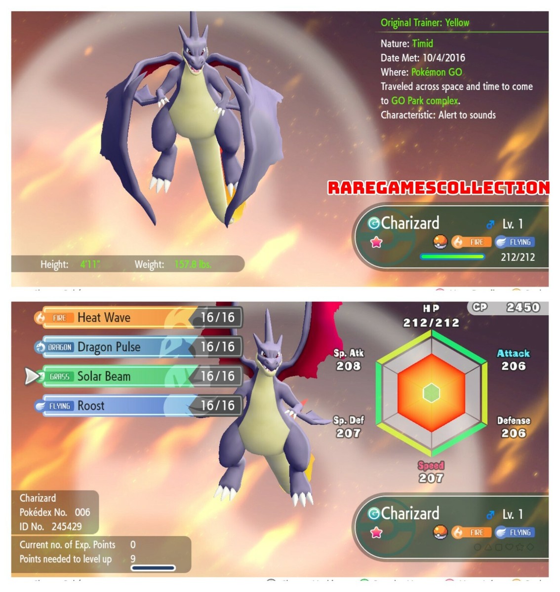 Shiny Charizard Pokemon Y