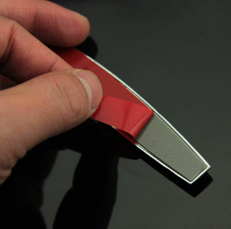 2PCS For Cadillac Chrome Metal Side Rear Car Sticker Fender Emblem ...