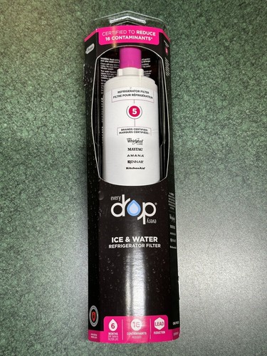 Every Drop Ice & Water Refrigerator Filter 5, EDR5RXD1 Single-Pack, new ...