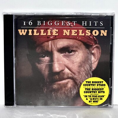 Factory Sealed (shrink wrapped) Willie Nelson 16 Biggest Hits CD ...