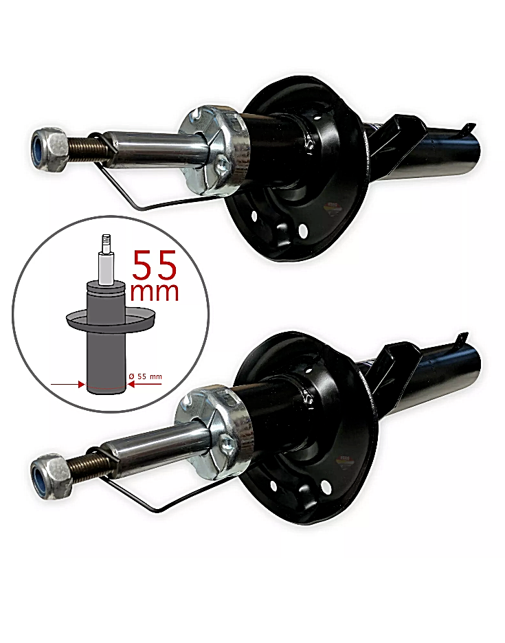 FOR VW CADDY SDI 2004>2011 2 X FRONT SUSPENSION STRUT SHOCK ABSORBERS ...