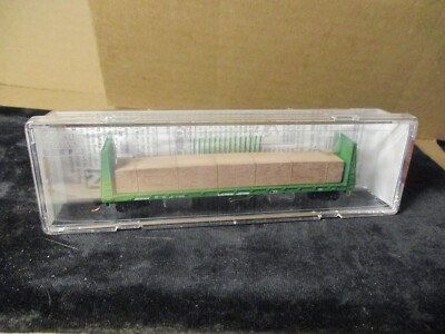 MICRO TRAINS N SCALE FLAT CAR 054 00 011 BURLINGTON NORTHERN New in Box ...