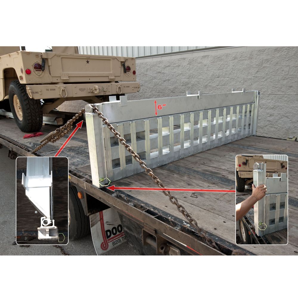 8' L x 20" W 4 Bunk Load Leveler / 4 Ramp Master Kit for 26" H Step ...