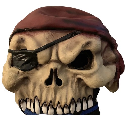 Halloween Mask Skeleton Pirate Zombie Head Scarf Red & Black | eBay