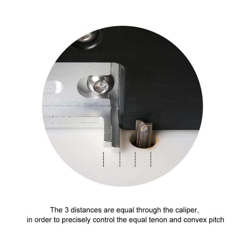 Woodworking Tenon Gauge Template Track Miter Mortise Dovetail Maker Jig ...