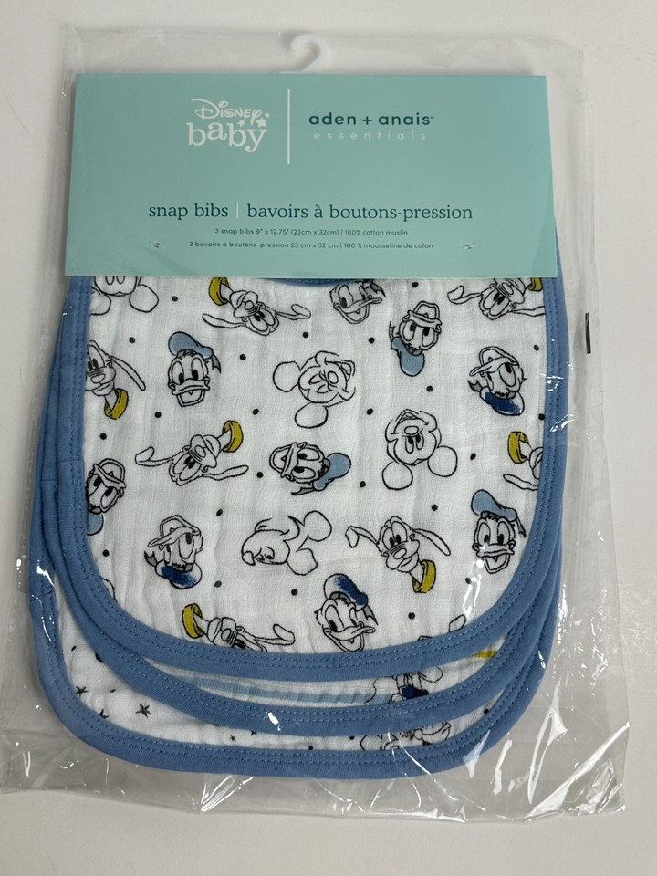 Aden + And Anais Disney Baby Mickey Mouse Stargazer 3 PK Cotton Muslin ...