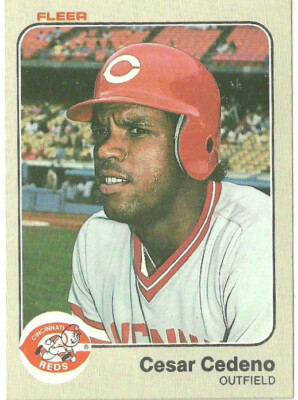 CESAR CEDENO CINCINNATI REDS #587 - FLEER NM-MT 1983 | eBay