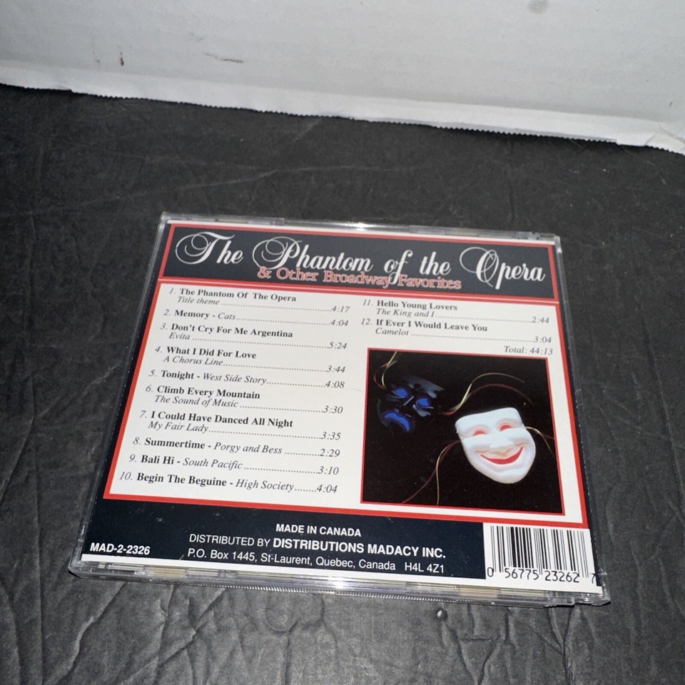 The Phantom of the Opera & Other Broadway Favorites by Various Artists ...