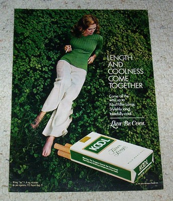 1972 ad page - KOOL Cigarettes -Lady Be Cool- smoking Vintage PRINT ...