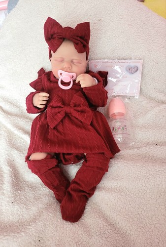 Sleeping Baby Girl Newborn Toy Doll Vinyl With Soft Body Reborn Life ...
